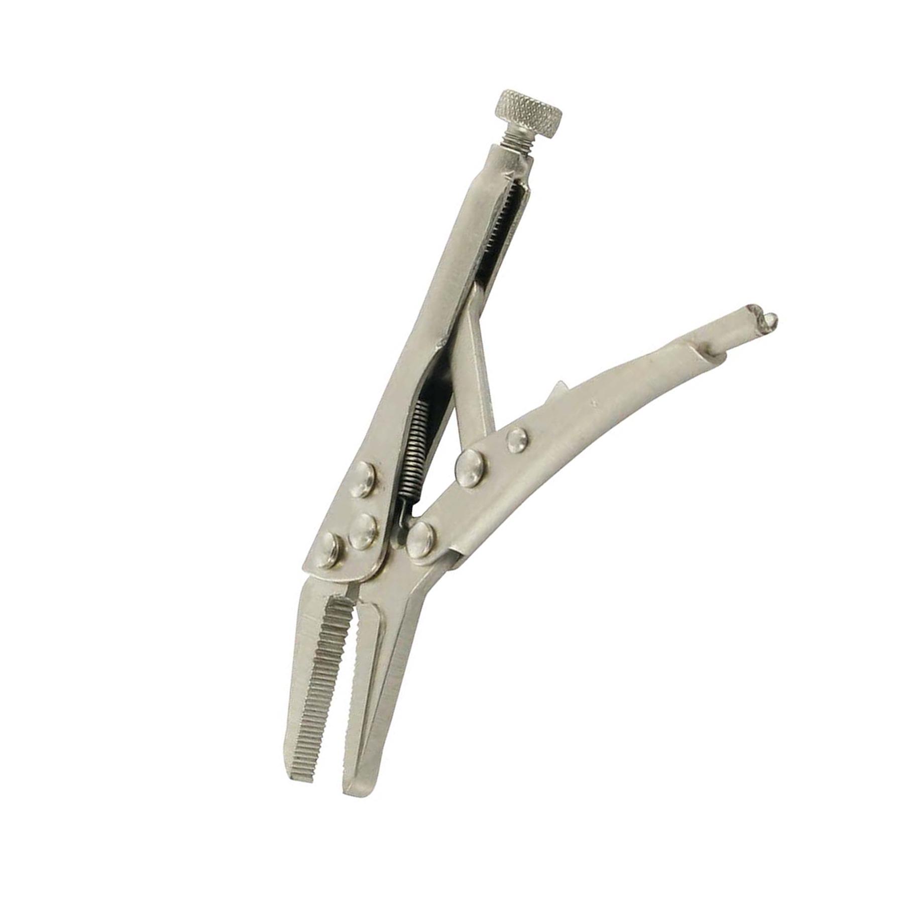 Locking Pliers Heavy Duty Curved Mole Grips Self Nickel Plated 5" & 9 ...