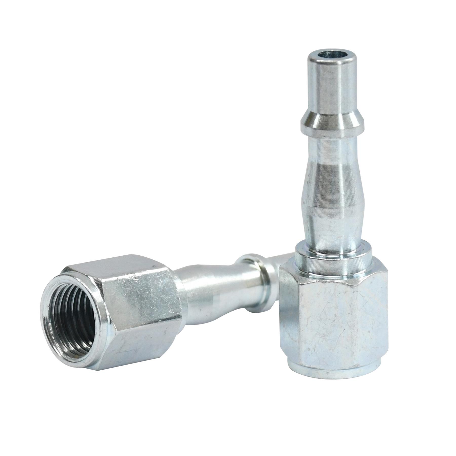 AIR LINE HOSE COMPRESSOR FITTING CONNECTOR QUICK RELEASE COUPLER SET ...