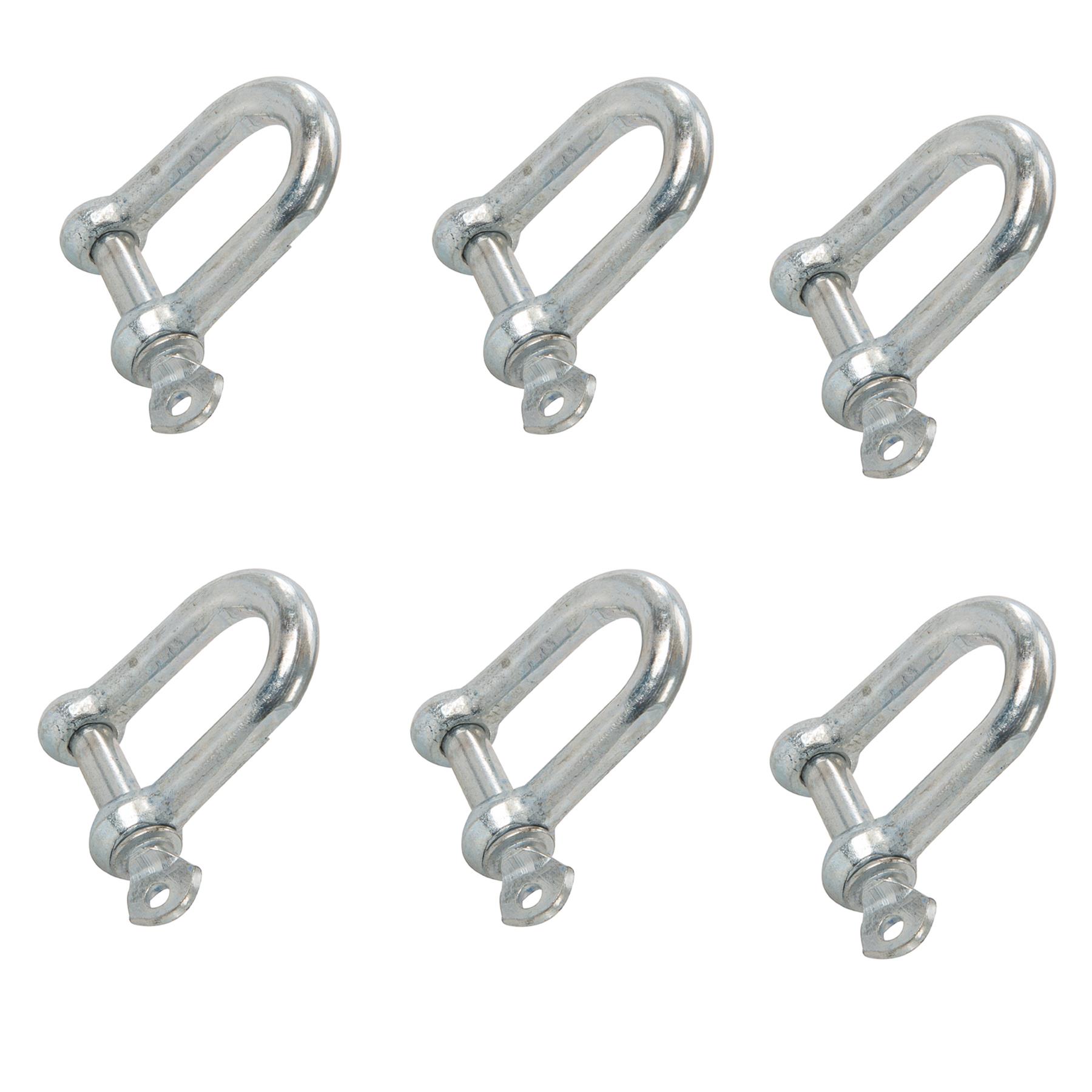 D Shackle Galvanised Steel 15MM, 17MM, 20MM, 27MM Heavy Duty Zinc ...