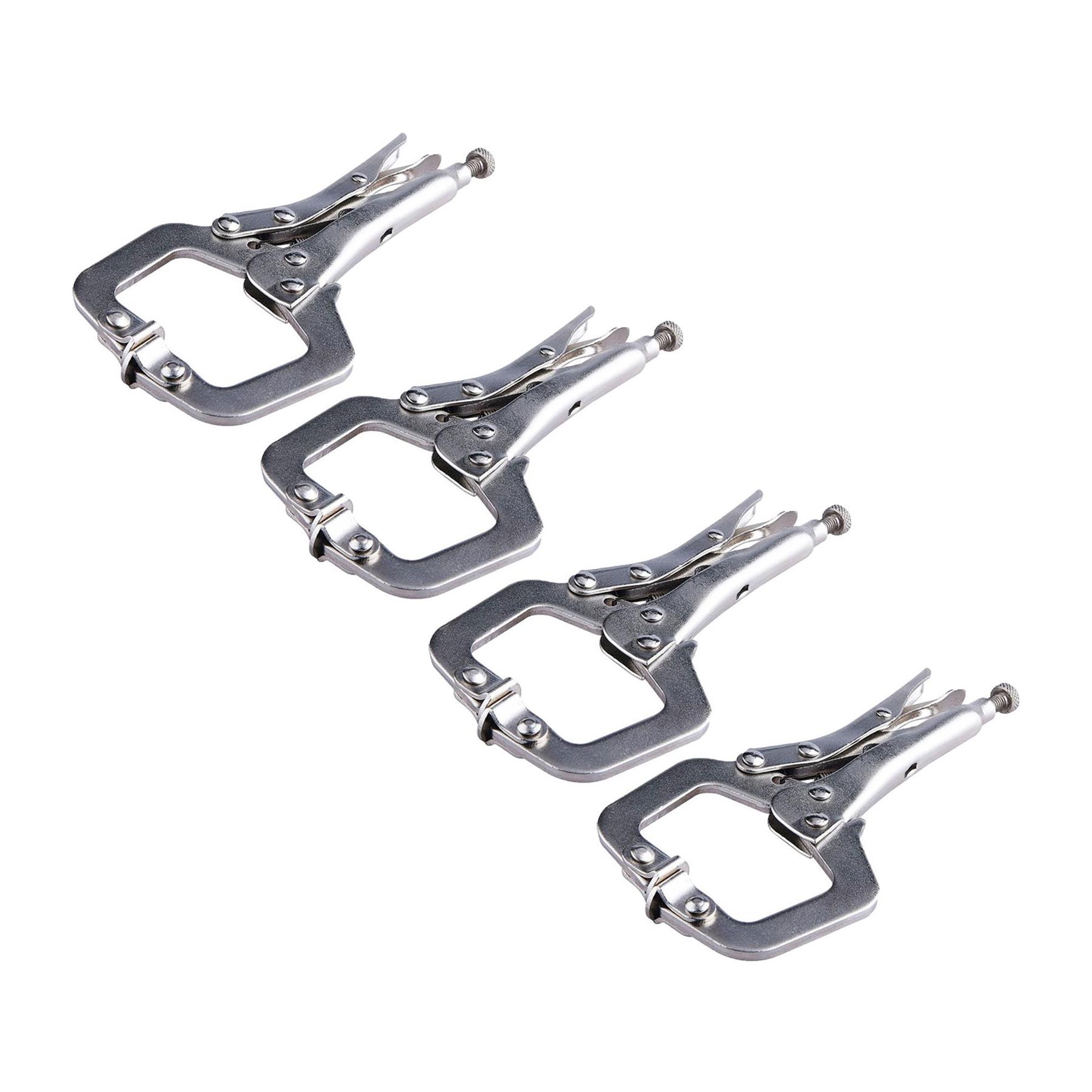 C Clamp Adjustable Jaws 6" & 11" Quick Release Lever Welding Work Clamp ...