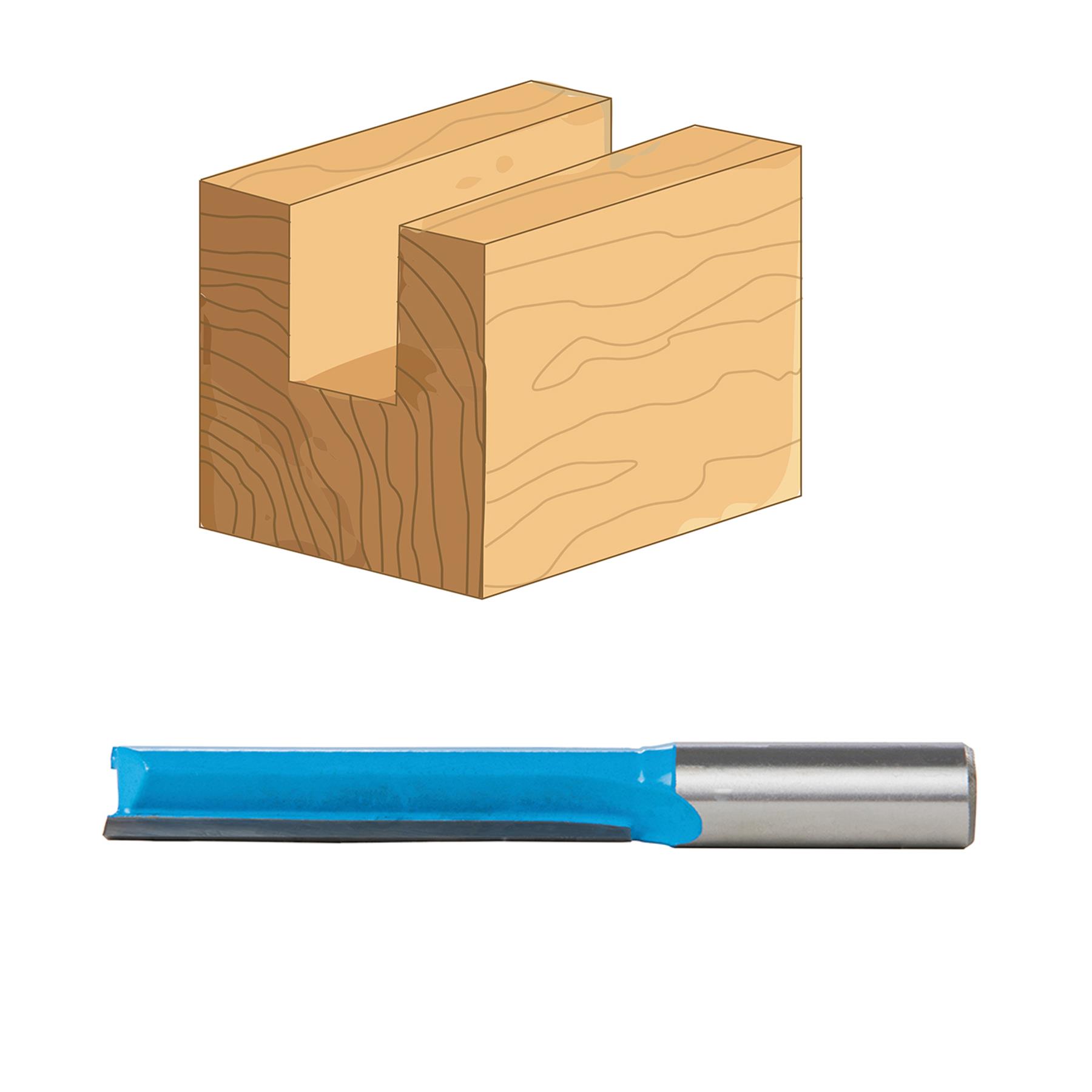 Router Bit Straight Template Flush Rebate Biscuit Metric Kitchen Wood 1 ...