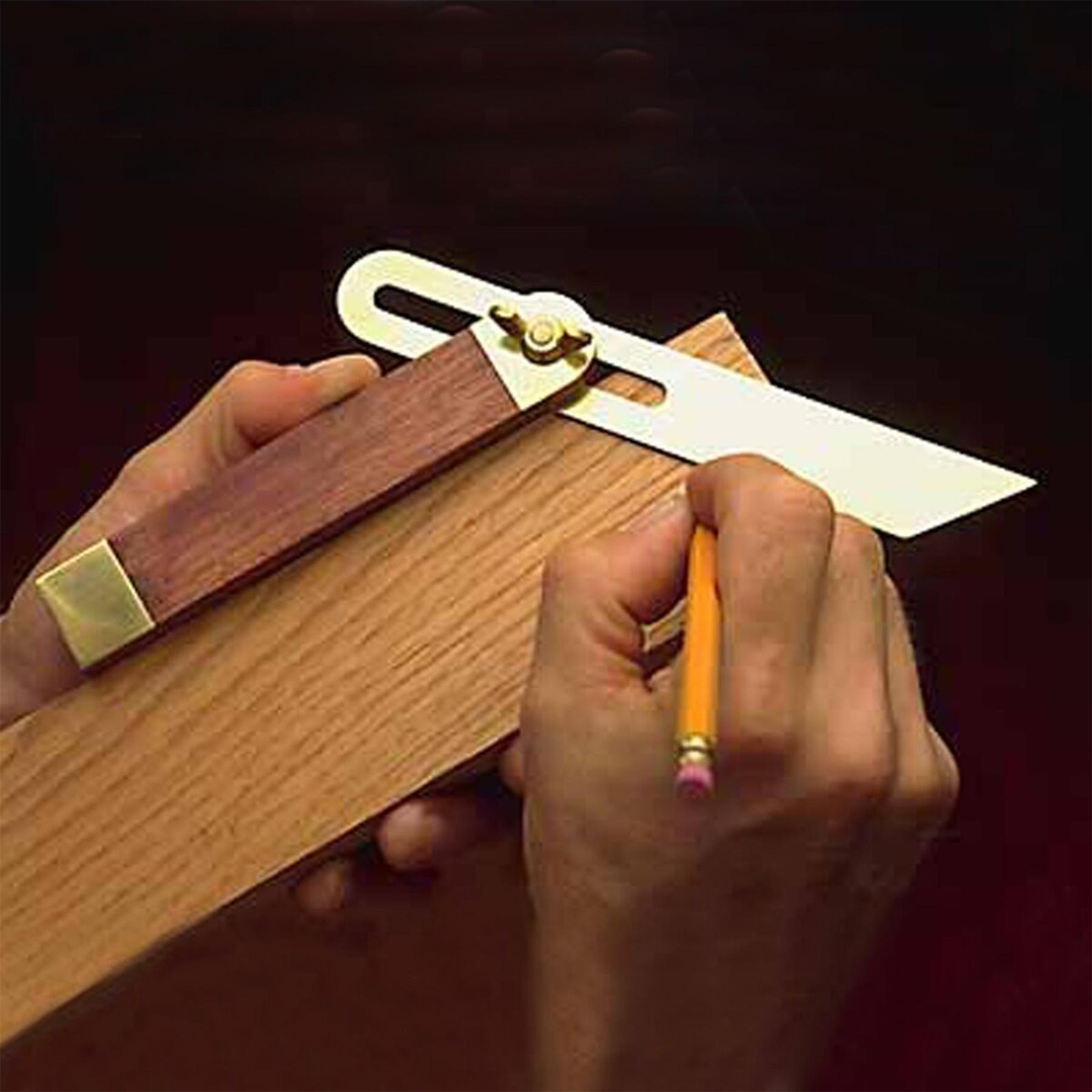 Quality Brass Inlay Adjustable Sliding Bevel Bevels Carpentry Angle ...