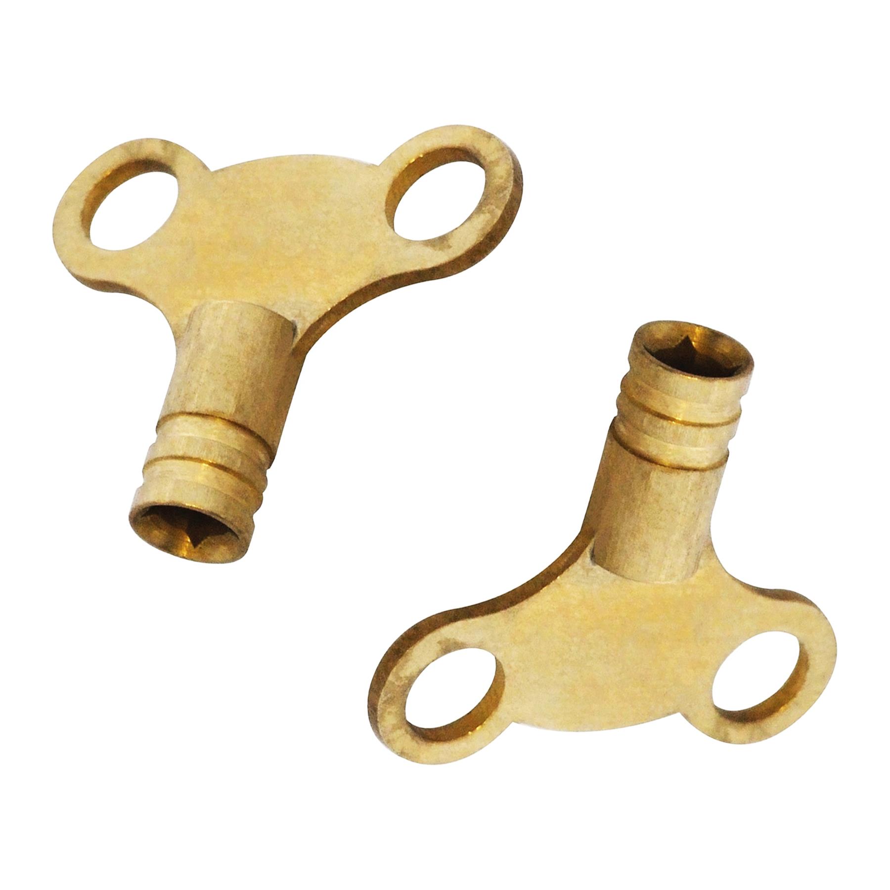 Radiator Plumbing Bleed Bleeding Key Keys Solid Brass for Venting Air ...