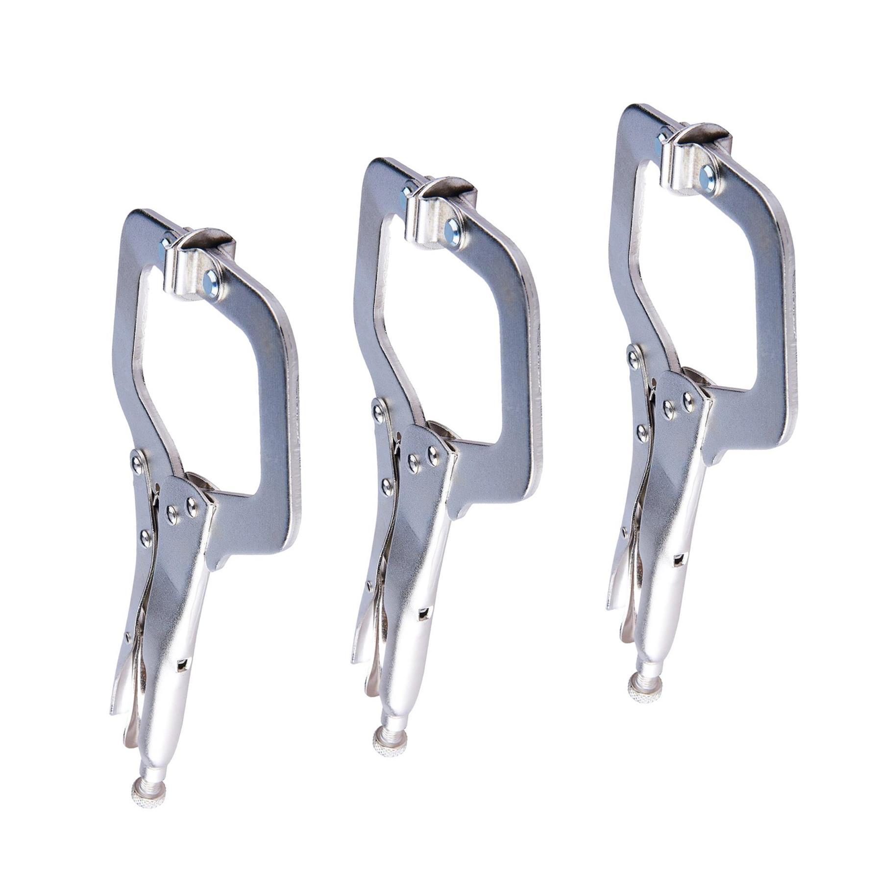 C Clamp Adjustable Jaws 6" & 11" Quick Release Lever Welding Work Clamp ...