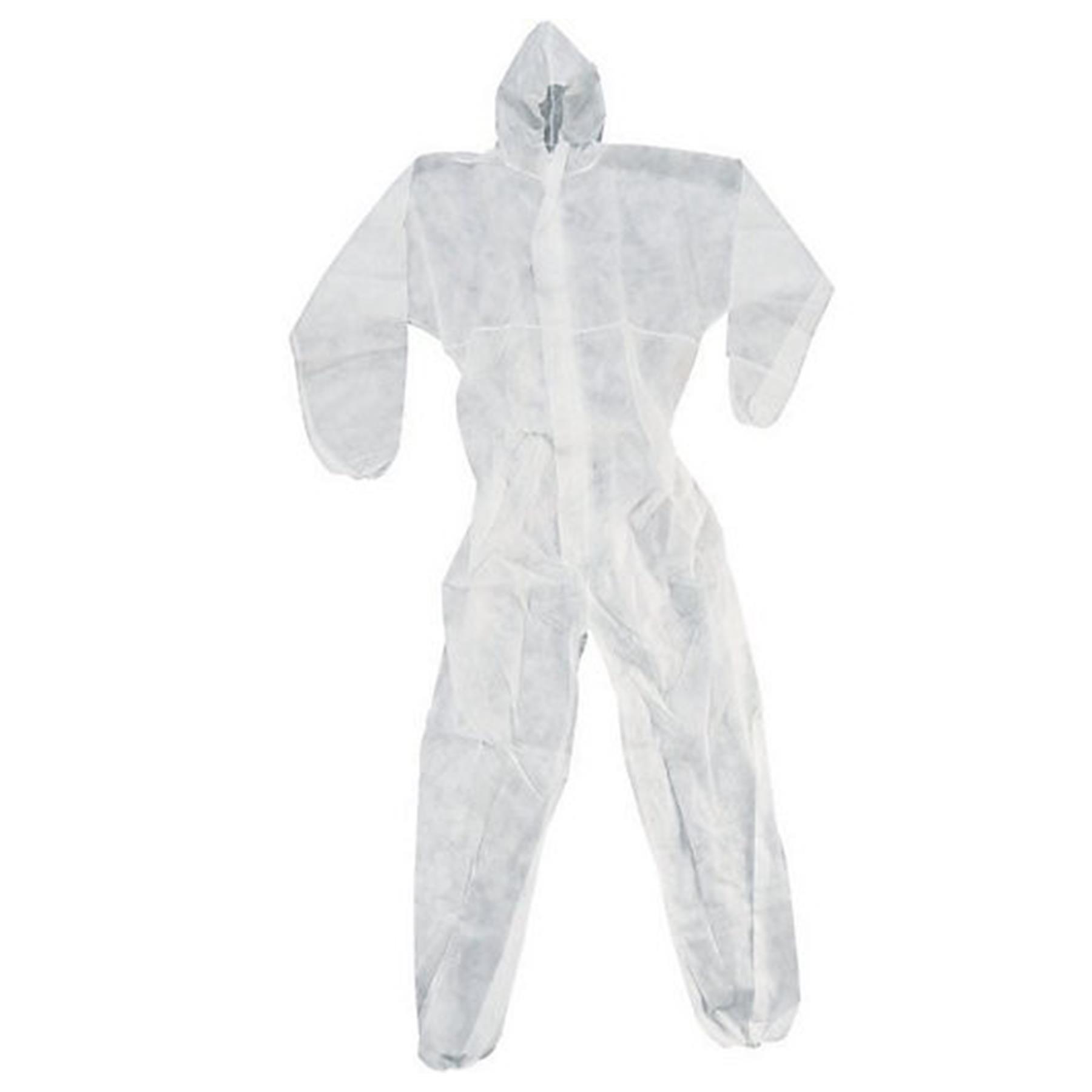 Disposable Coveralls Overalls Boilersuit Hood Painters Protective Suit ...