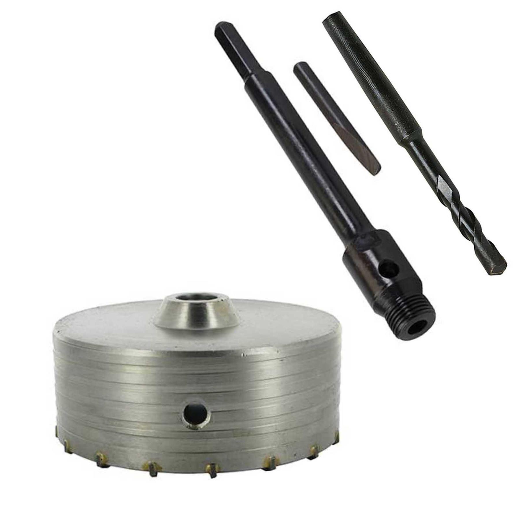 40-600mm TCT CORE DRILL SHANK TUNGSTEN MASONRY BRICK HOLE CUTTER SDS+ ...