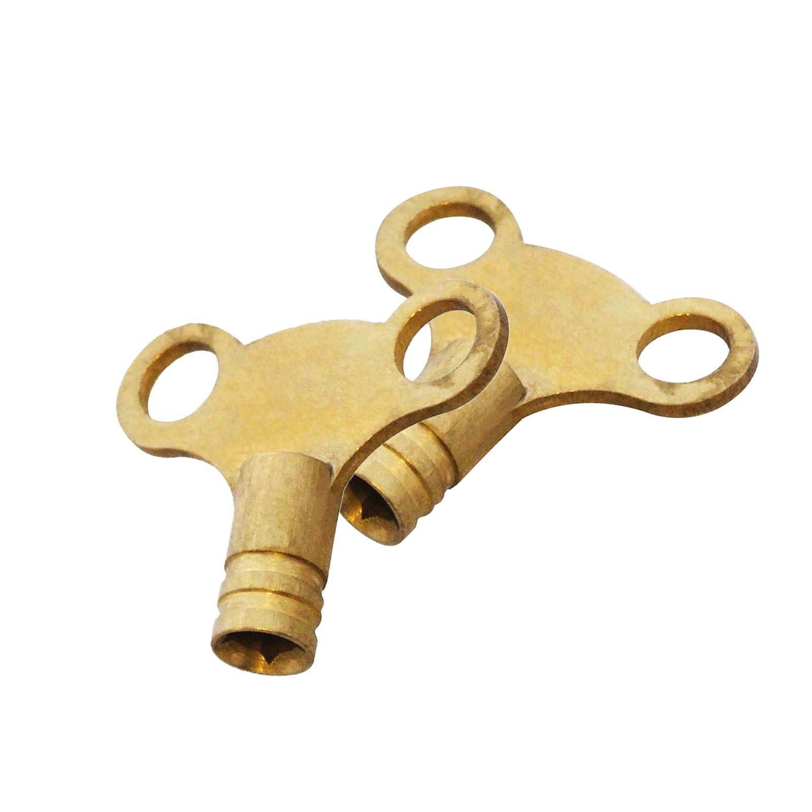 Radiator Plumbing Bleed Bleeding Key Keys Solid Brass for Venting Air ...