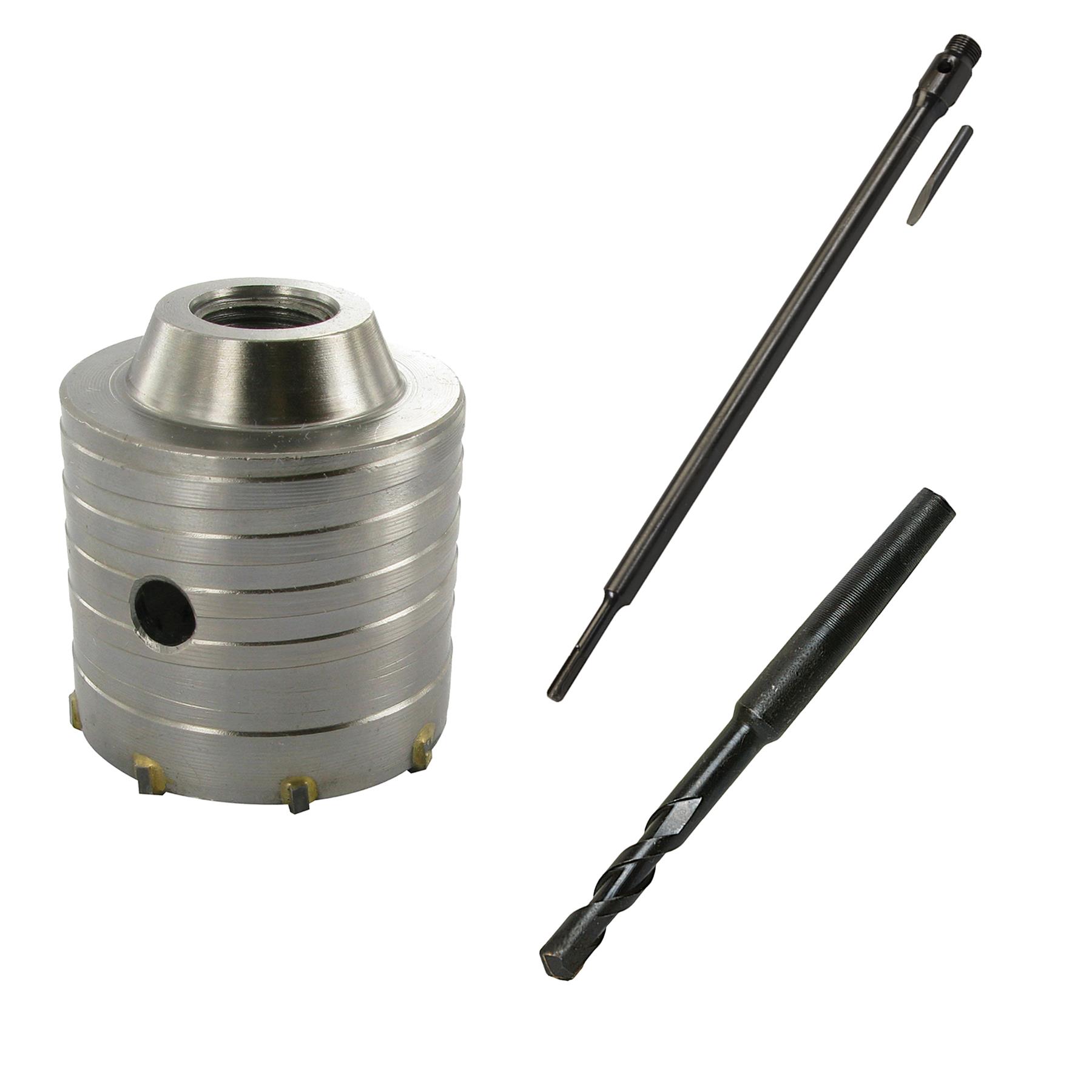 40-600mm TCT CORE DRILL SHANK TUNGSTEN MASONRY BRICK HOLE CUTTER SDS+ ...