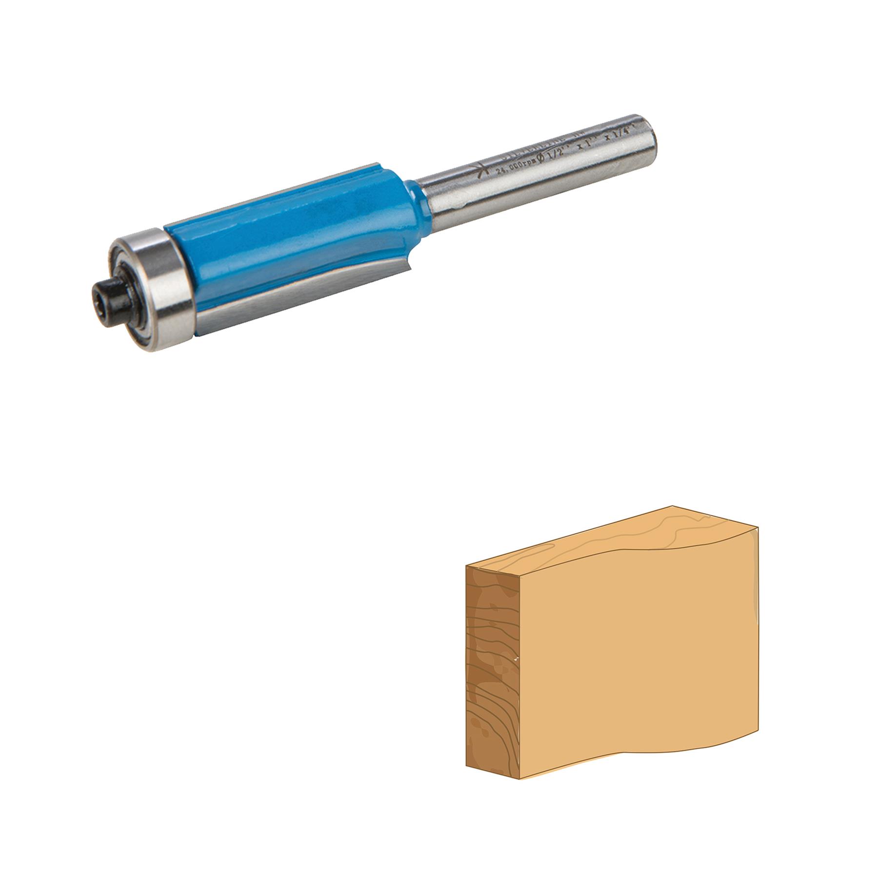 Router Bit Straight Template Flush Rebate Biscuit Metric Kitchen Wood 1 ...