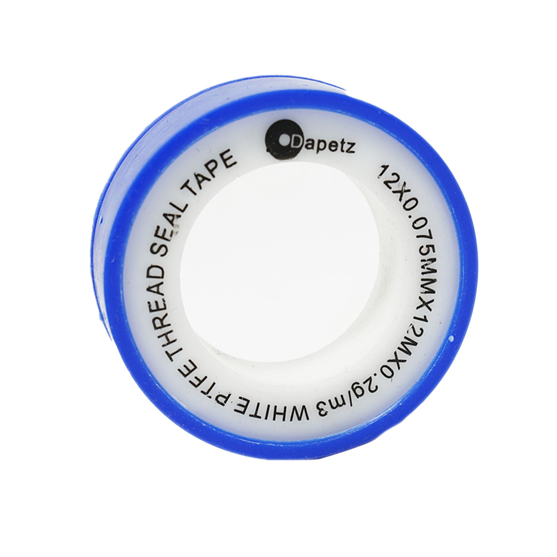 PTFE Teflon Threaded Sealing Tape Adhesive Plumbers Water Tight 12m x ...