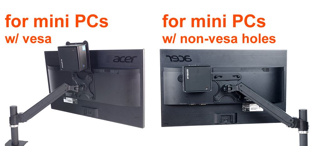 Allcam Professional NUC Mini CPU Holder Stand VESA Mount for Mini PC ...
