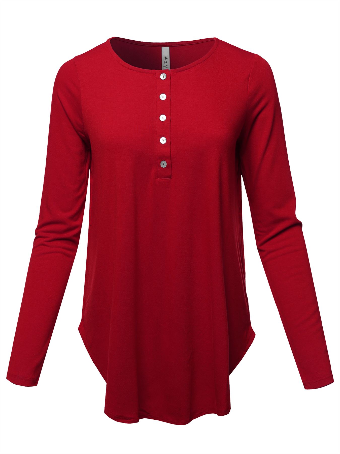Premium Solid Long Sleeve Dolphin Hem Shell Button Henley Top Shirt EBay premium-solid-long-sleeve-dolphin-hem-shell-button-henley-top-shirt-ebay