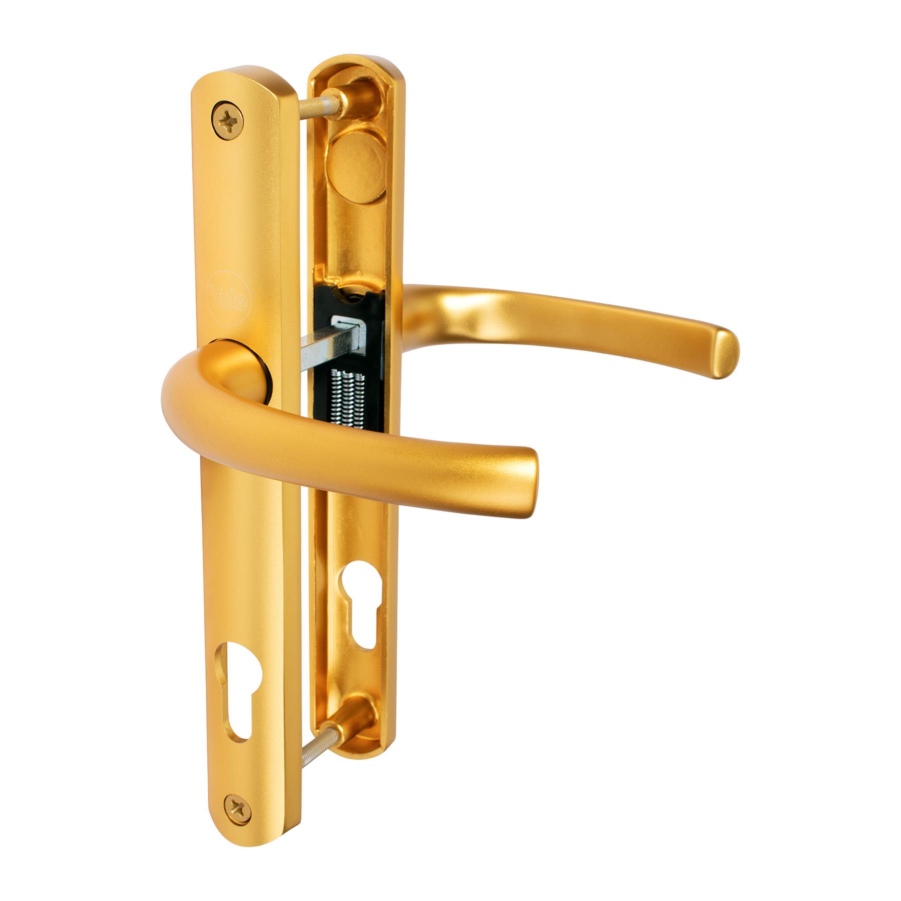 Yale Superior UPVC Door Handle Set 92mm Lever Pair 215mm Fixings 245mm ...