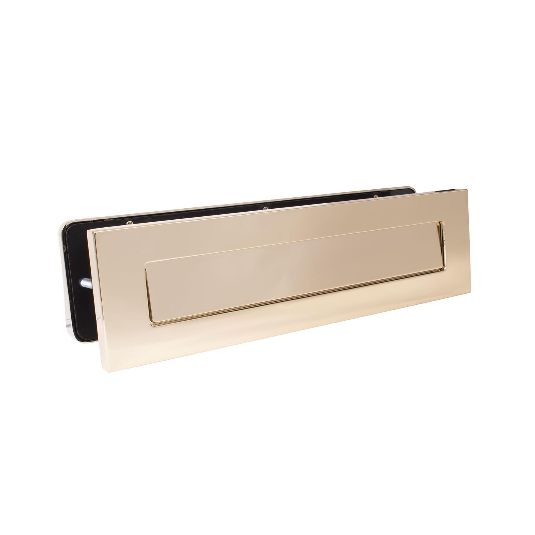 12 Inch Heavy Duty Architectural Letterplate Sprung Letterbox UPVC Wood ...