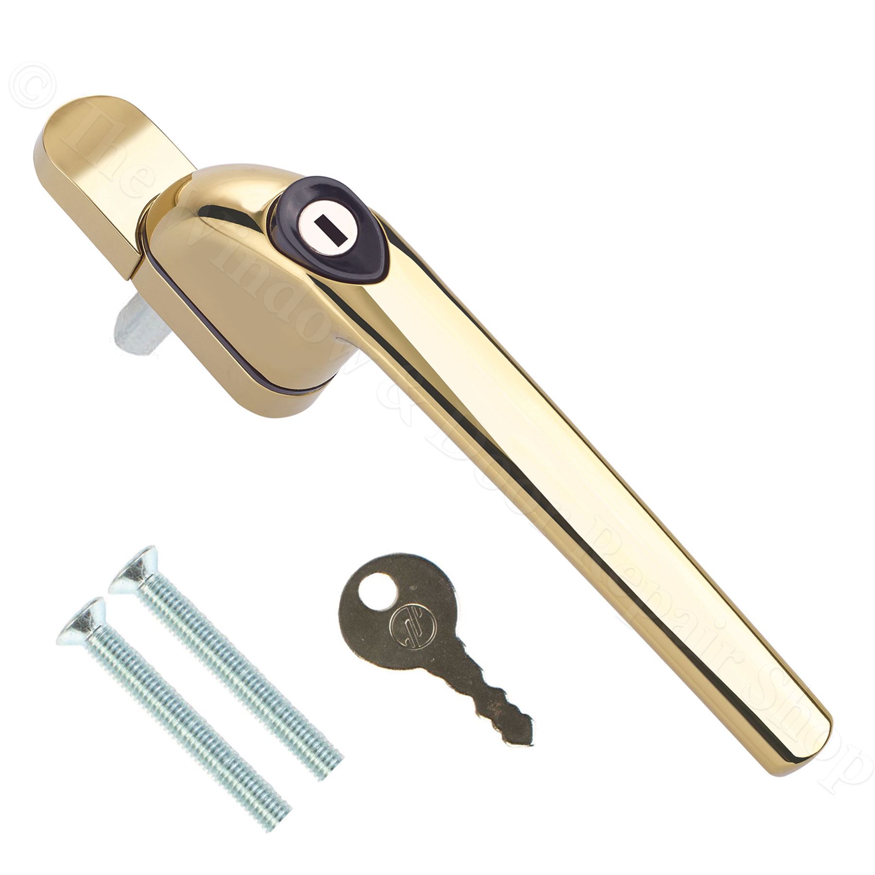 UPVC Universal Espag Window Handle Inline Key Locking 40mm Spindle Mila ...