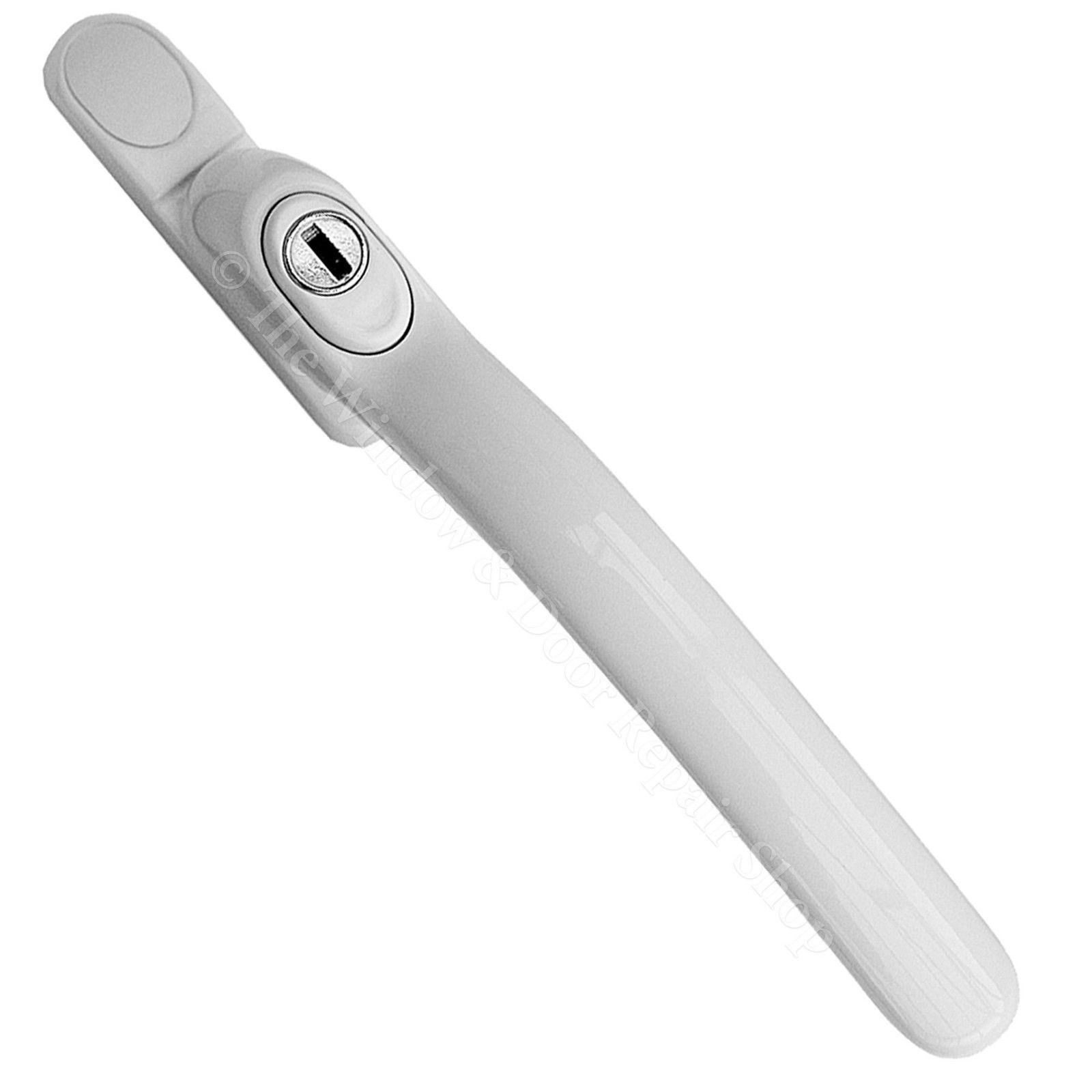 White Inline Espag UPVC Window Handle Locking Universal Double Glazing ...