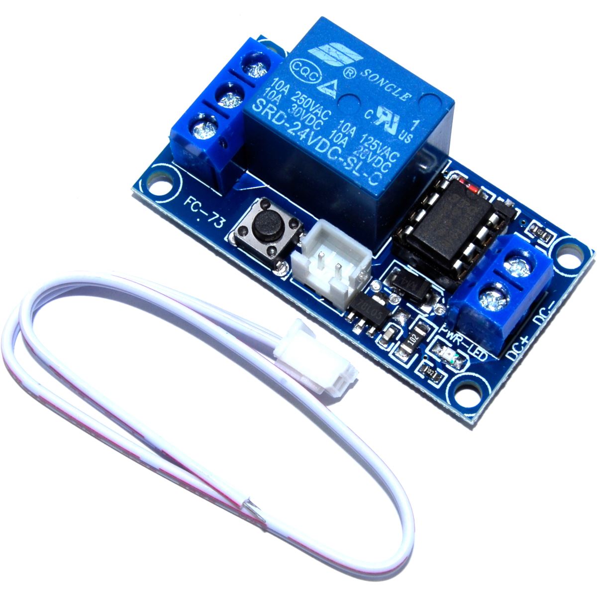 1 CHANNEL LATCHING Relay Module 5 12 24V 10A 250VAC 30VDC Flux Workshop ...