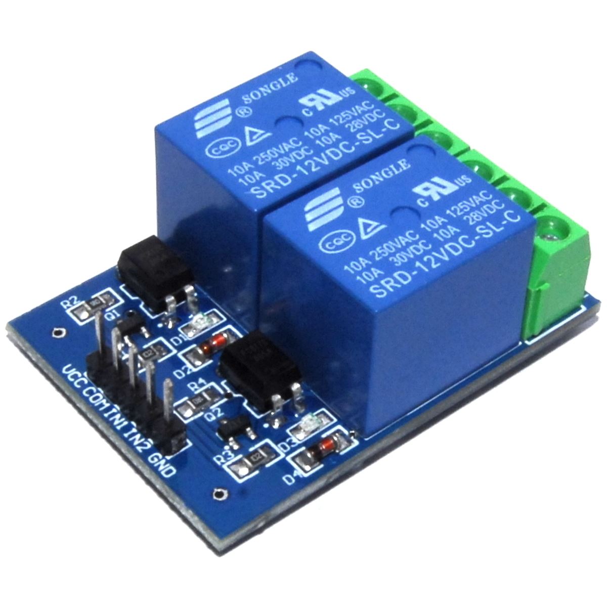 LC Technology Relay Module 1 2 4 8 Channel 5 12V 250V AC 30V DC Flux ...