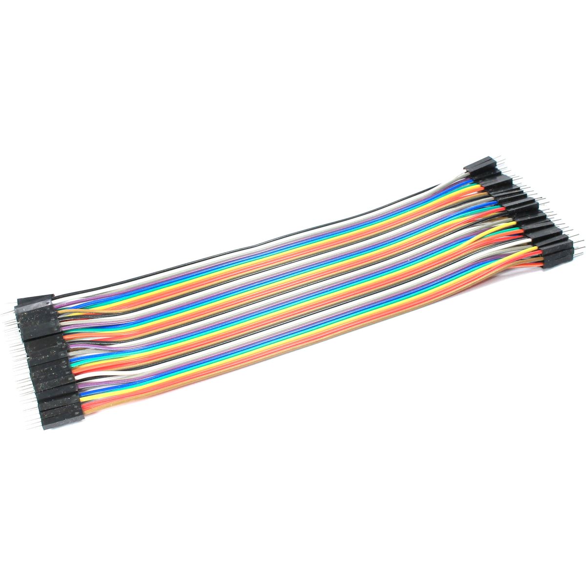 40pcs 2.54mm Jumper Wires Male Female 10 20 30 40cm Dupont Flux ...