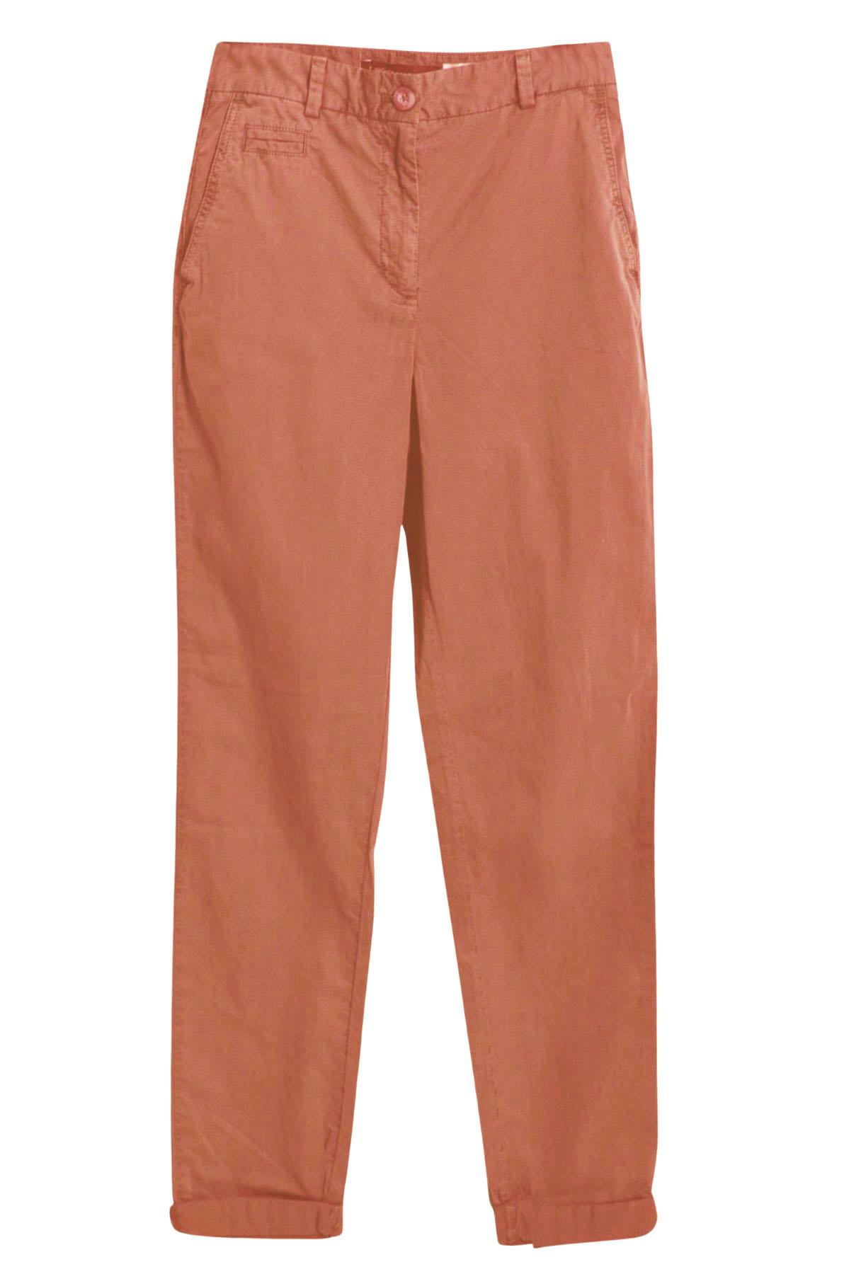 Marks Spencer M&S Womens Cotton Chino Trousers Relaxed Straight Leg | eBay