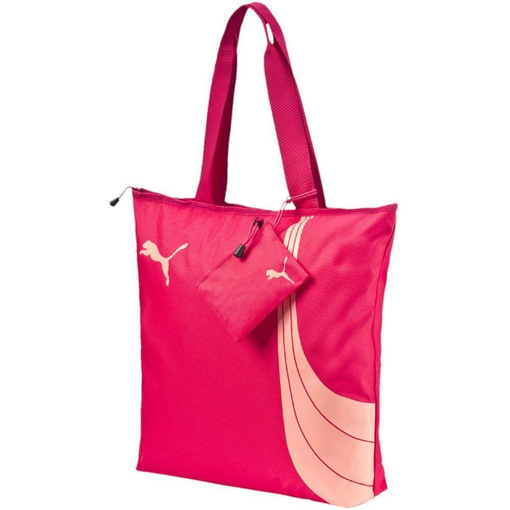 Puma Fundamentals Shopper Bag Large Shoulder Canvas Tote Shopping ...