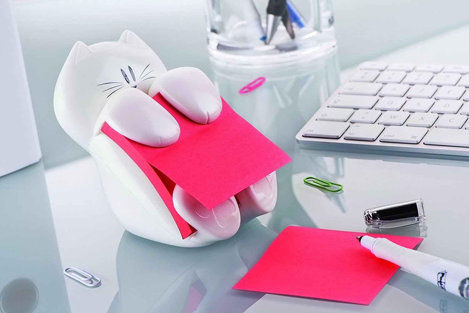 Post it Z-Note Cat Sticky Notes Dispenser With 1 Pack of Super Sticky Z ...