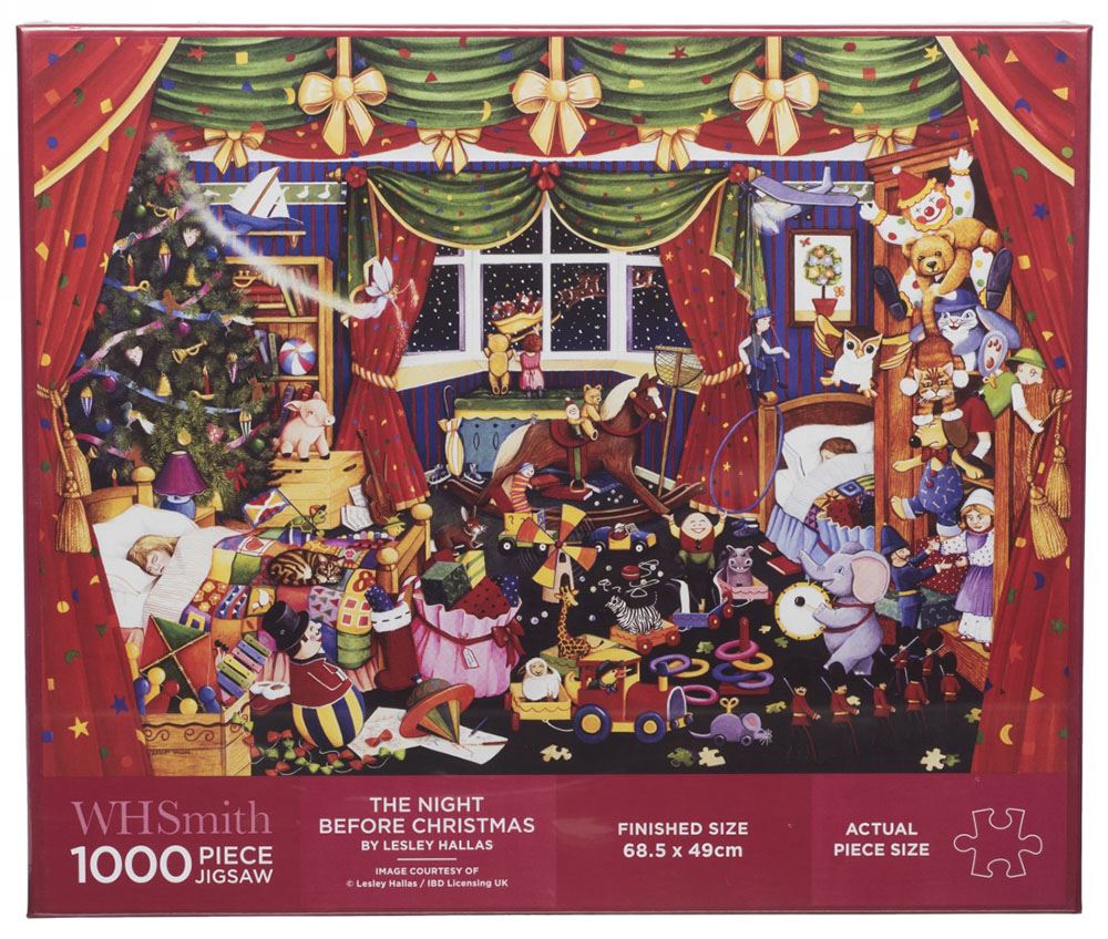 WHSmith The Night Before Christmas 1000 Piece Jigsaw Puzzle 68 5cm X 49 whsmith-the-night-before-christmas-1000-piece-jigsaw-puzzle-68-5cm-x-49