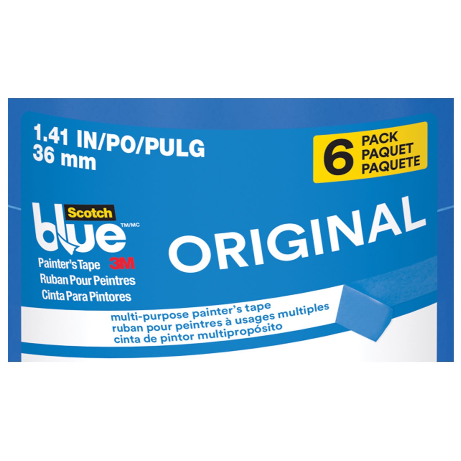 Scotch Blue 2090 Original Painters Tape 36mm x 50m Multi Purpose Pack ...