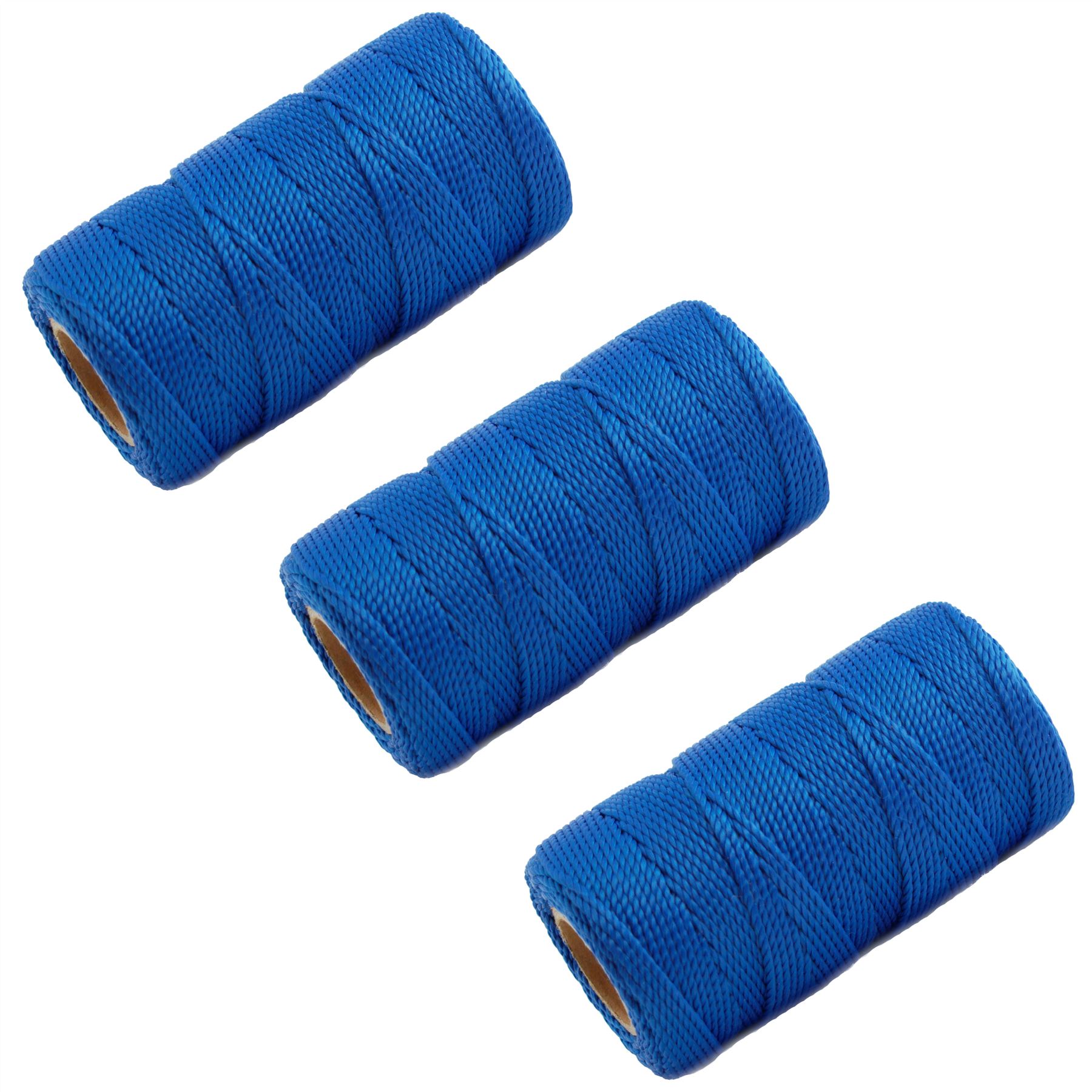3 X Blue 70M Builders Building Brick Laying Measuring Masonry Rope ...