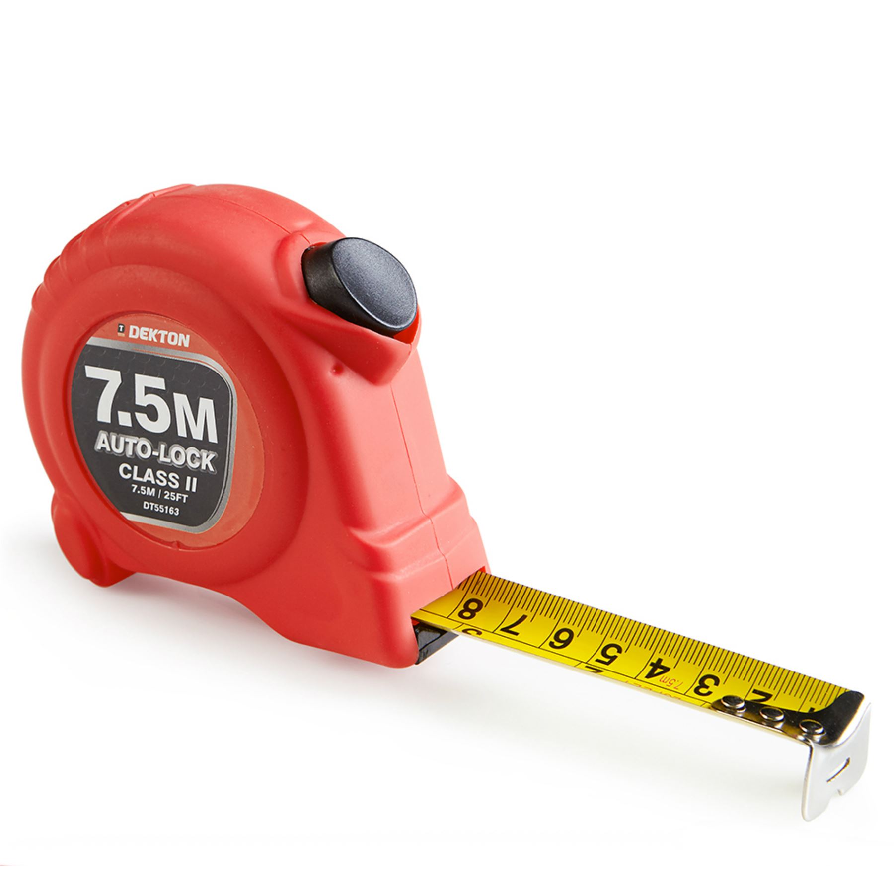DEKTON HI VIS TAPE Measure Auto Lock Imperial Metric Scale 3 5 Or 7 5m dekton-hi-vis-tape-measure-auto-lock-imperial-metric-scale-3-5-or-7-5m