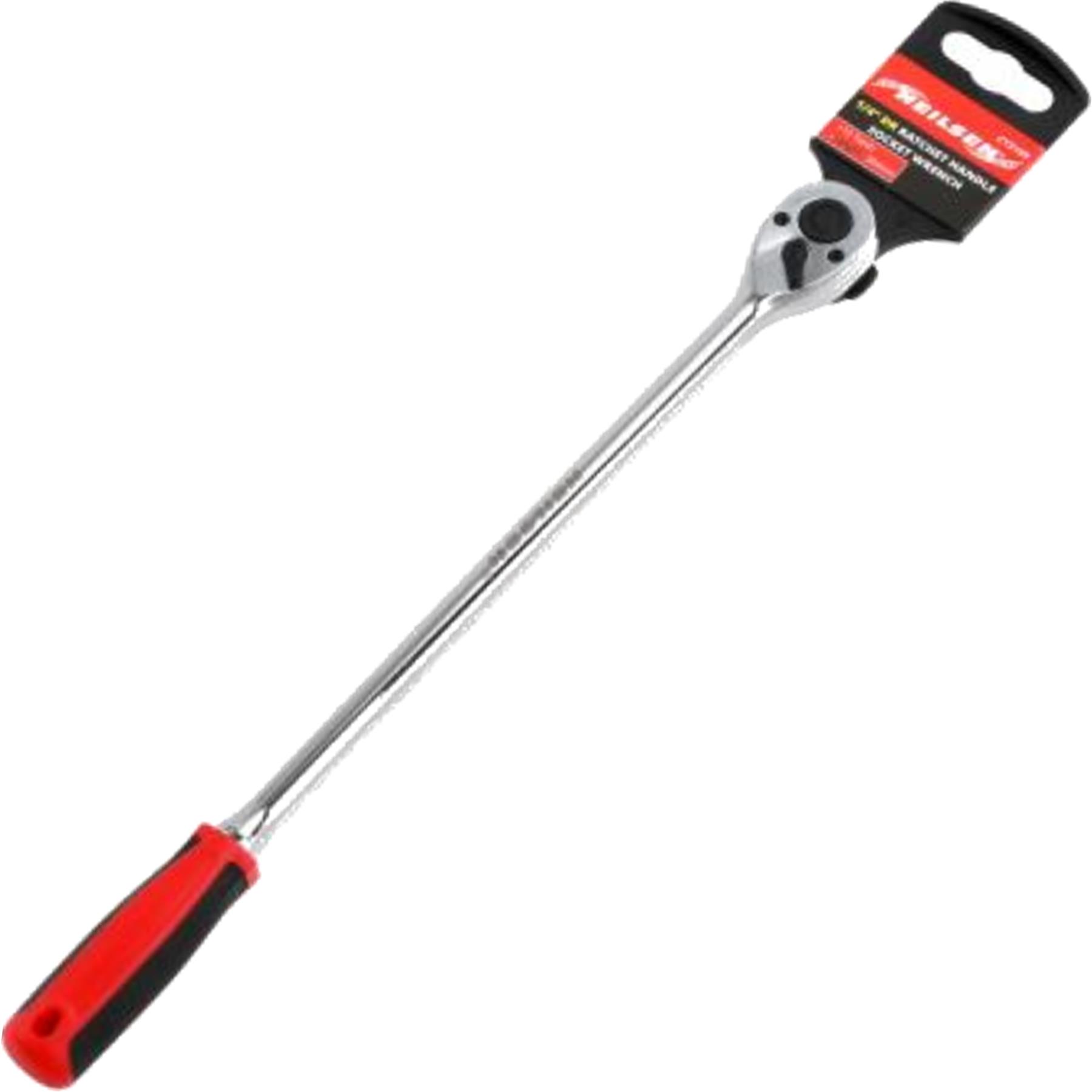 Neilsen Extra Long Reach Socket Ratchet Quick Release 72 Teeth 304mm 1/ ...