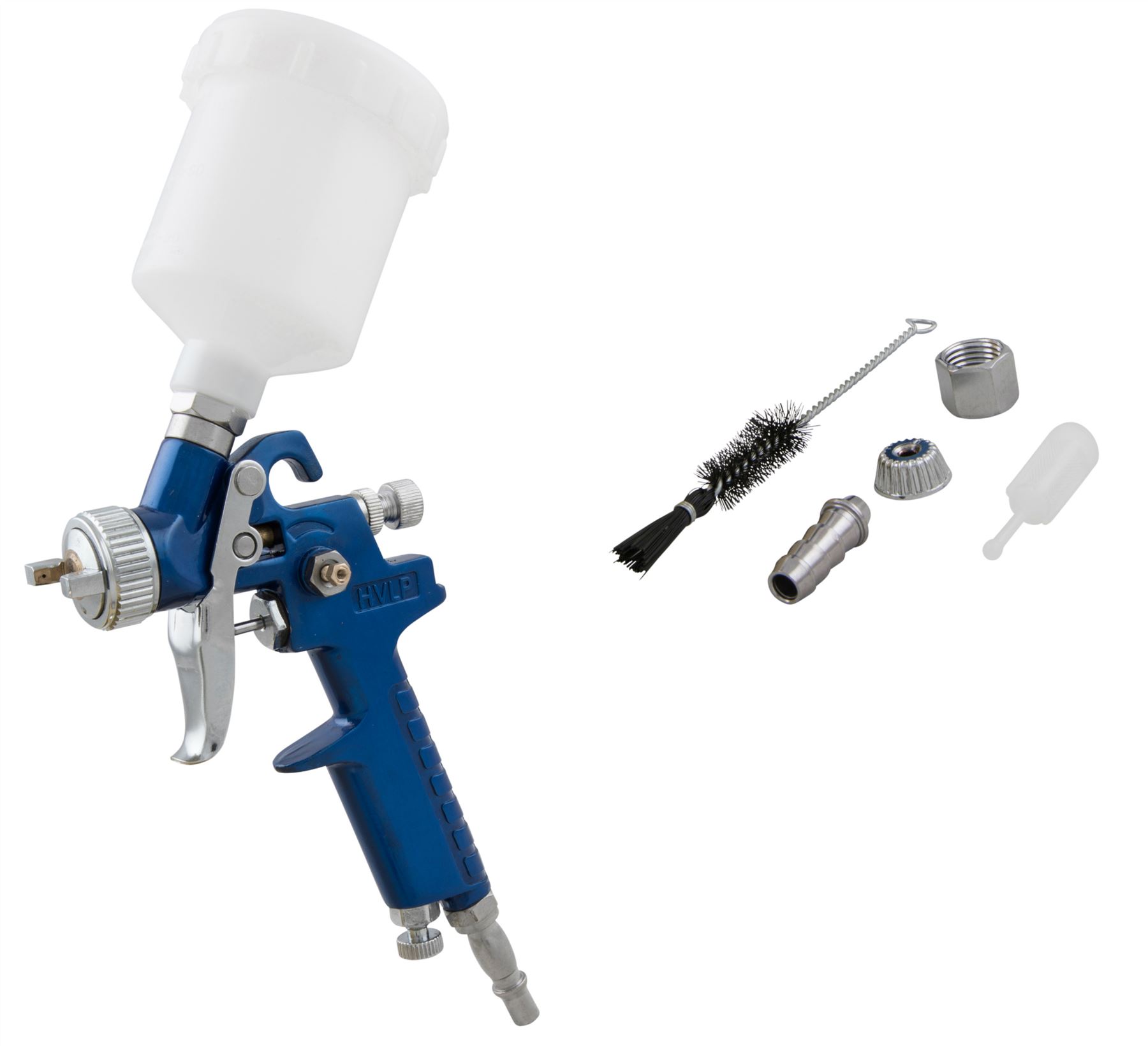 Bluespot Mini Touch Up HVLP Gravity Feed Spray Gun 125ml Cup With 0.8mm ...