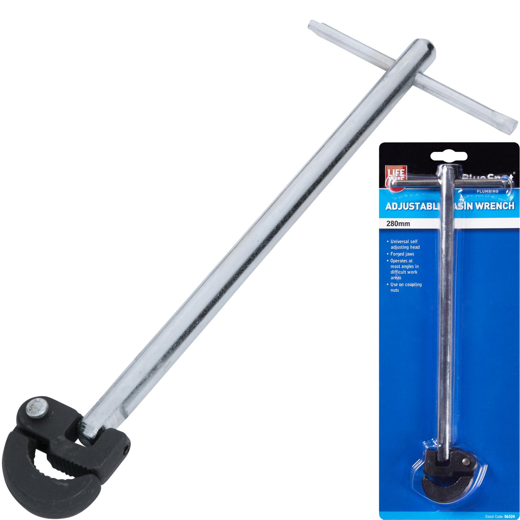 BlueSpot Adjustable Telescopic Basin Wrench Spanner Wrench 280mm ...