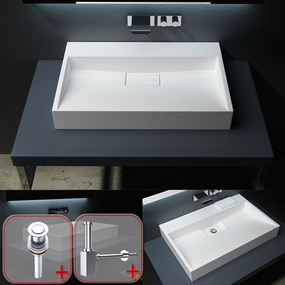 Durovin Bathrooms Colossum 19 Rectangular 600mm X 380mm Wall Hung ...