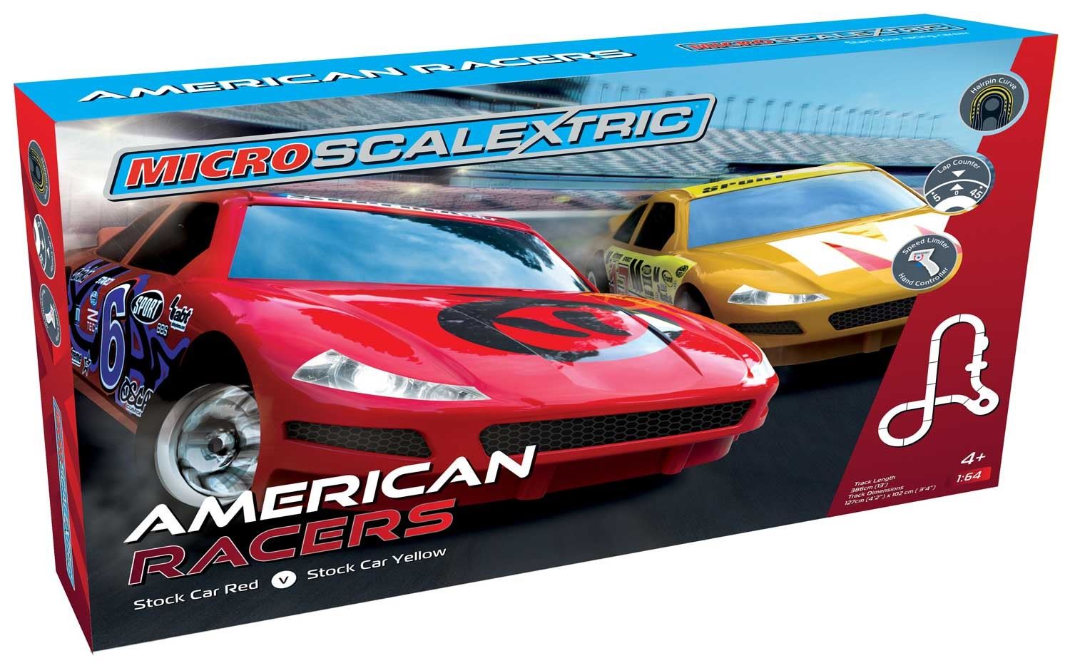 Micro Scalextric American Racers Set G1098 EBay micro-scalextric-american-racers-set-g1098-ebay