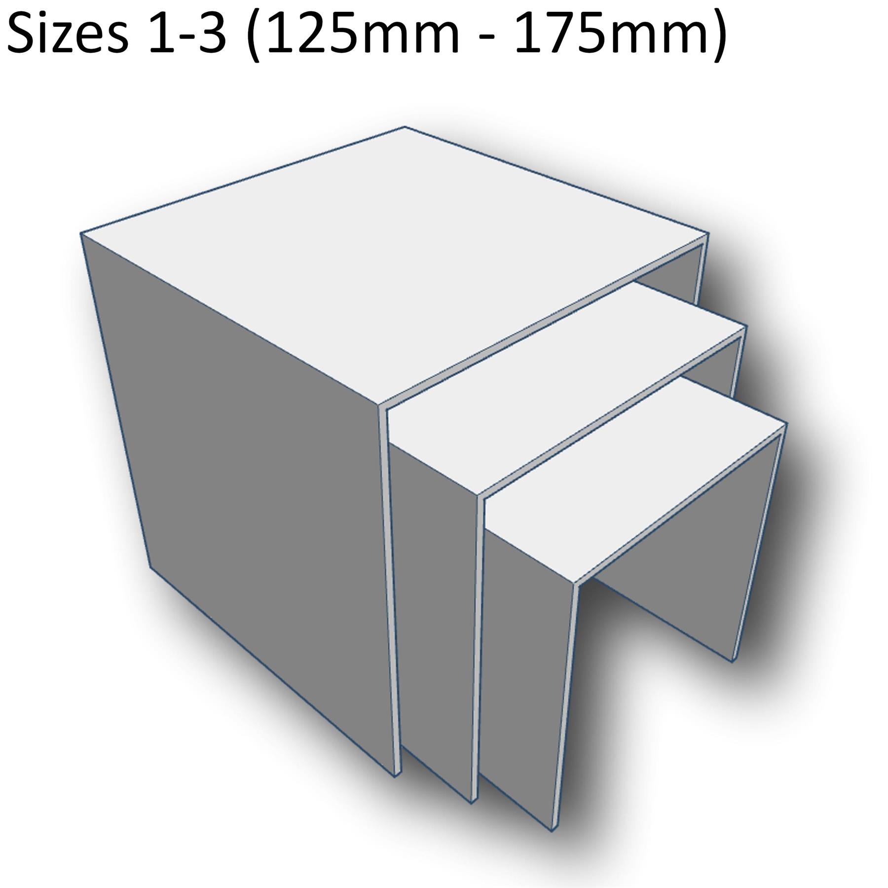 Square Nesting Plinth Retail Riser Counter Exhibition Display Stand ...