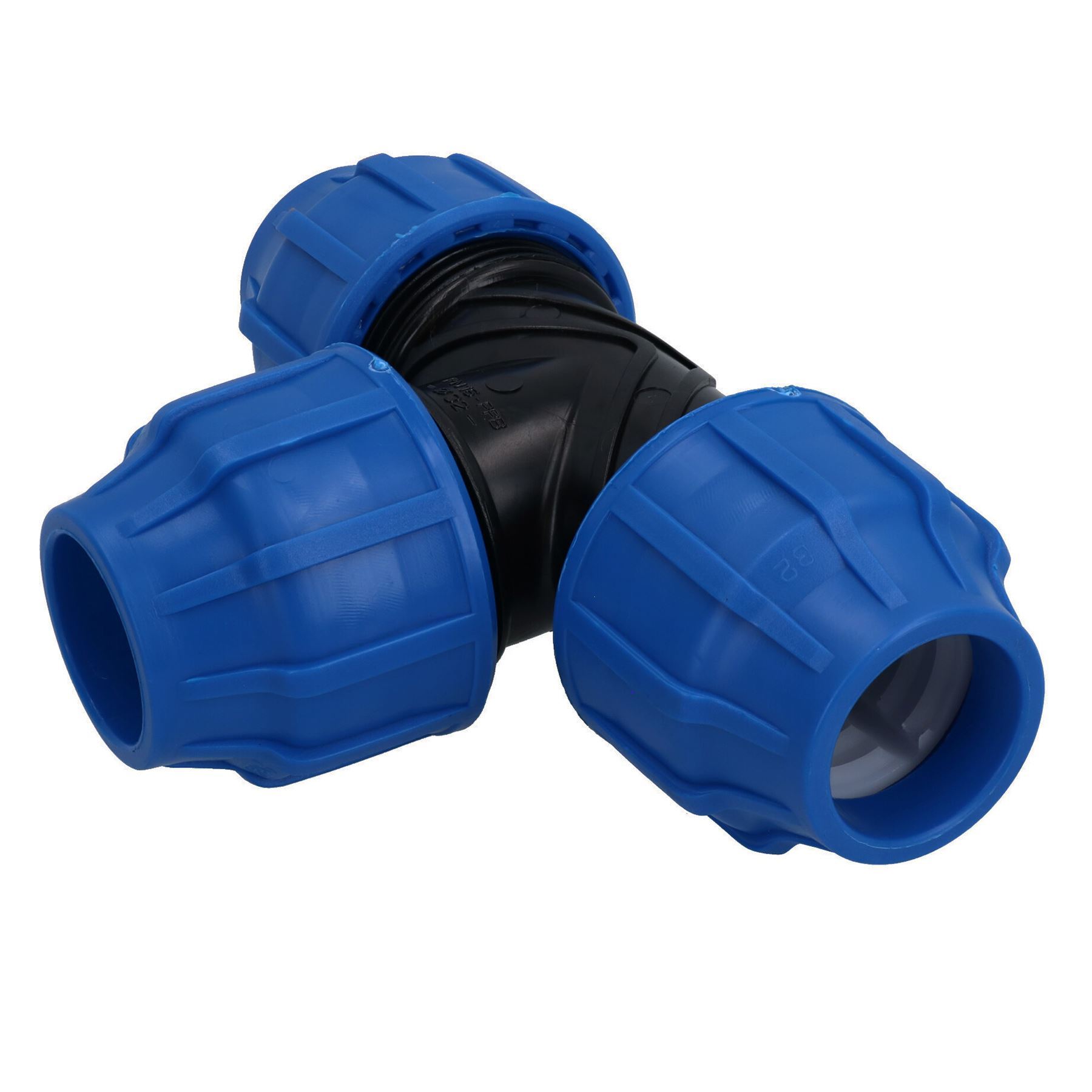 MDPE Water Pipe Connector Tee T Piece Connector Fitting 25mm x 20mm x ...