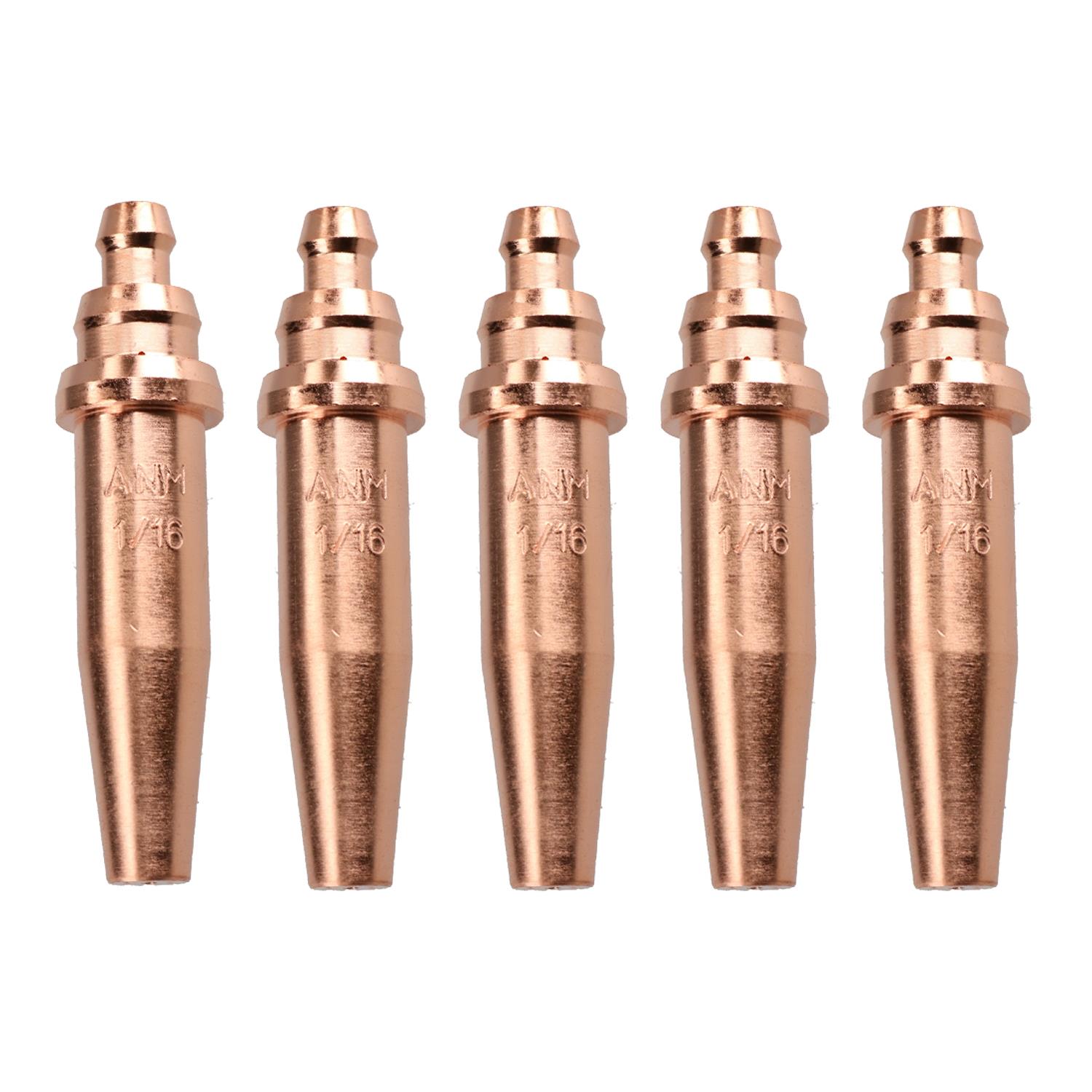 ANM OXY ACETYLENE Gas Cutting Nozzle Tip Standard Length 1 32 1 16