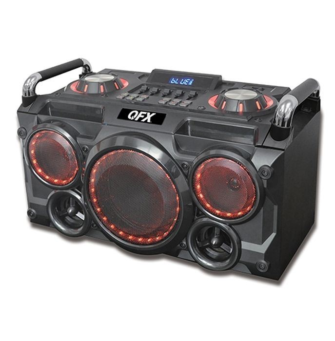 QFX PBX-265 8" Portable Bluetooth Party Speaker with FM Radio | eBay