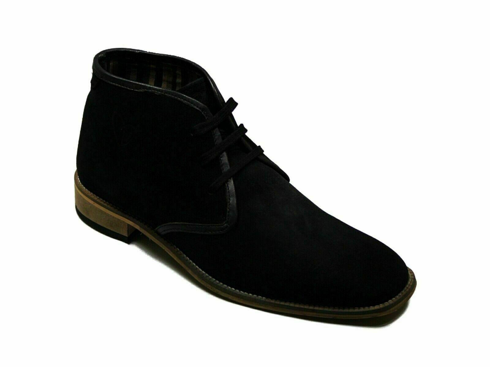 Lucini Men s Suede Lace Up Boots Uk Size 8 12 Smart Casual Formal Ankle Lucini Men s Suede Lace Up Boots Uk Size 8 12 Smart Casual Formal Ankle