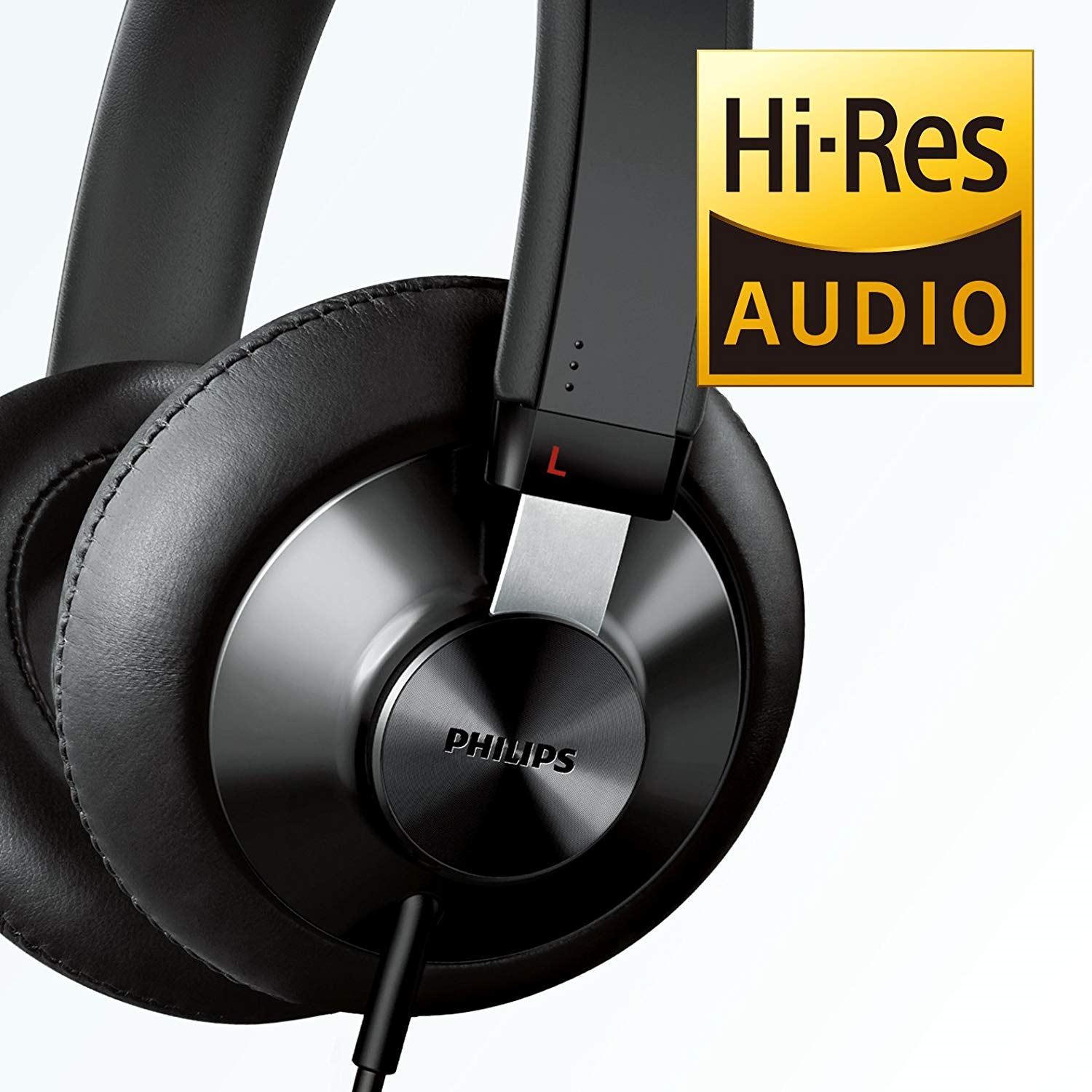 Philips SHP6000/10 Hi-Fi Over-Ear Headphones 400 mm Drivers - Black ...