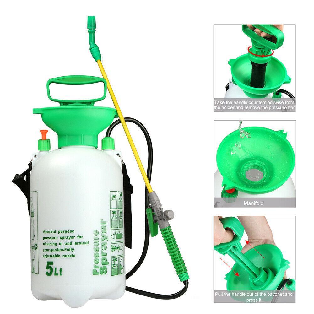 Garden Pressure Sprayer Knapsack Weedkiller Chemical Fence Water 5/8/10/16/20L | eBay UK