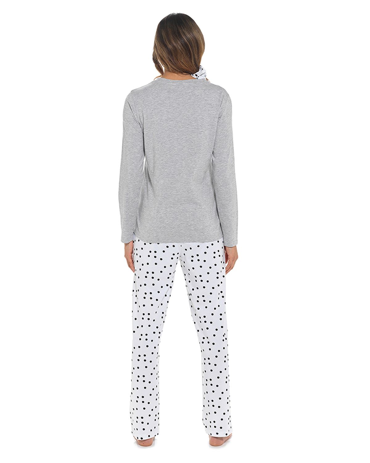 Long Jersey Pyjamas Ladies Soft Cotton Animal Print Pyjama Set ...