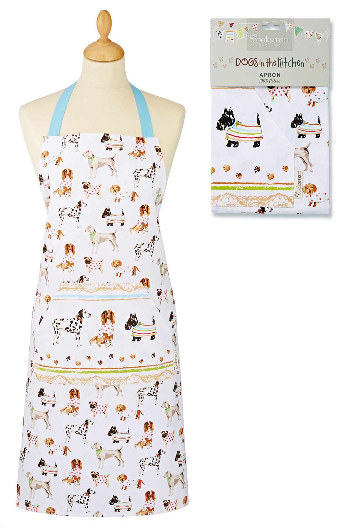 Cooksmart Cotton Apron Twill Chef Cooking Baking Kitchen Pinny with ...