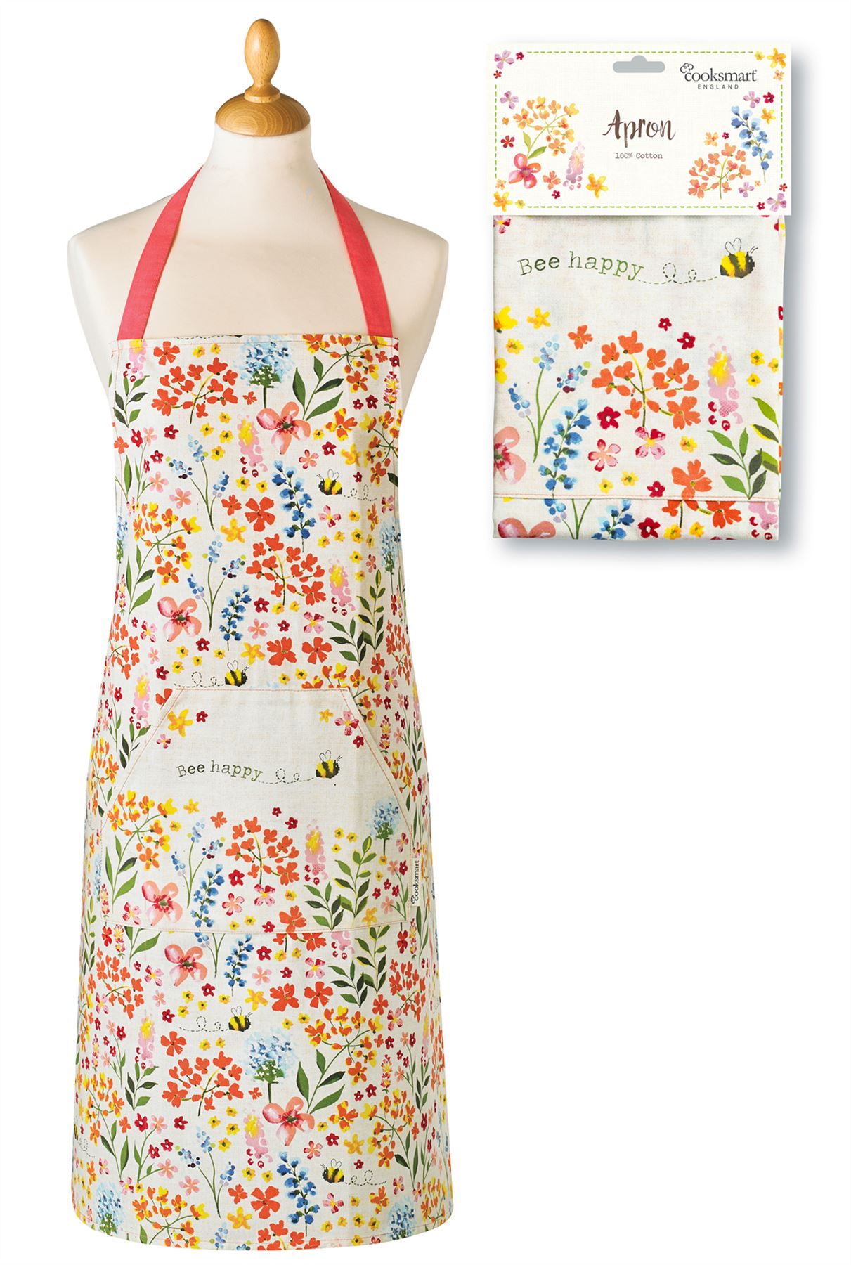 Cooksmart Cotton Apron Twill Chef Cooking Baking Kitchen Pinny with ...