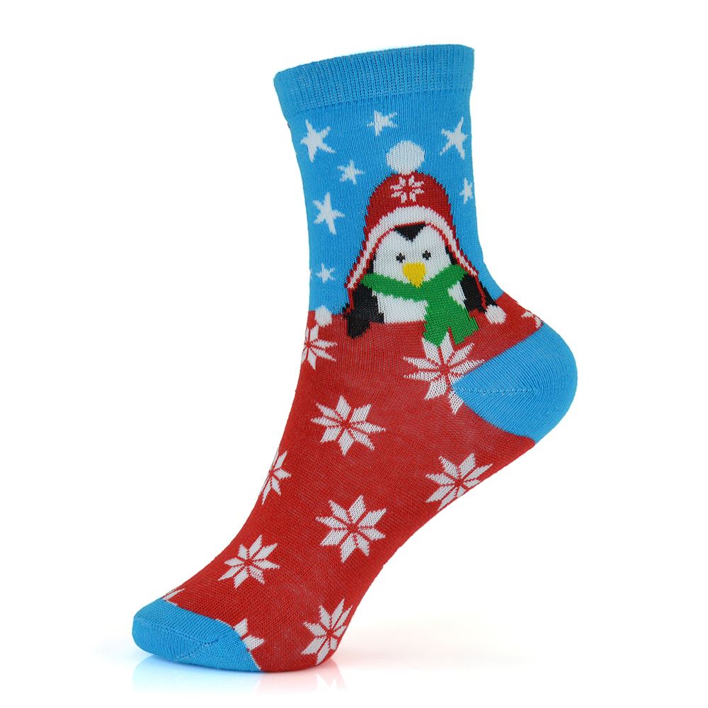 Adults & Kids Christmas Socks Unisex Festive Cotton Rich Xmas Sock (4 ...