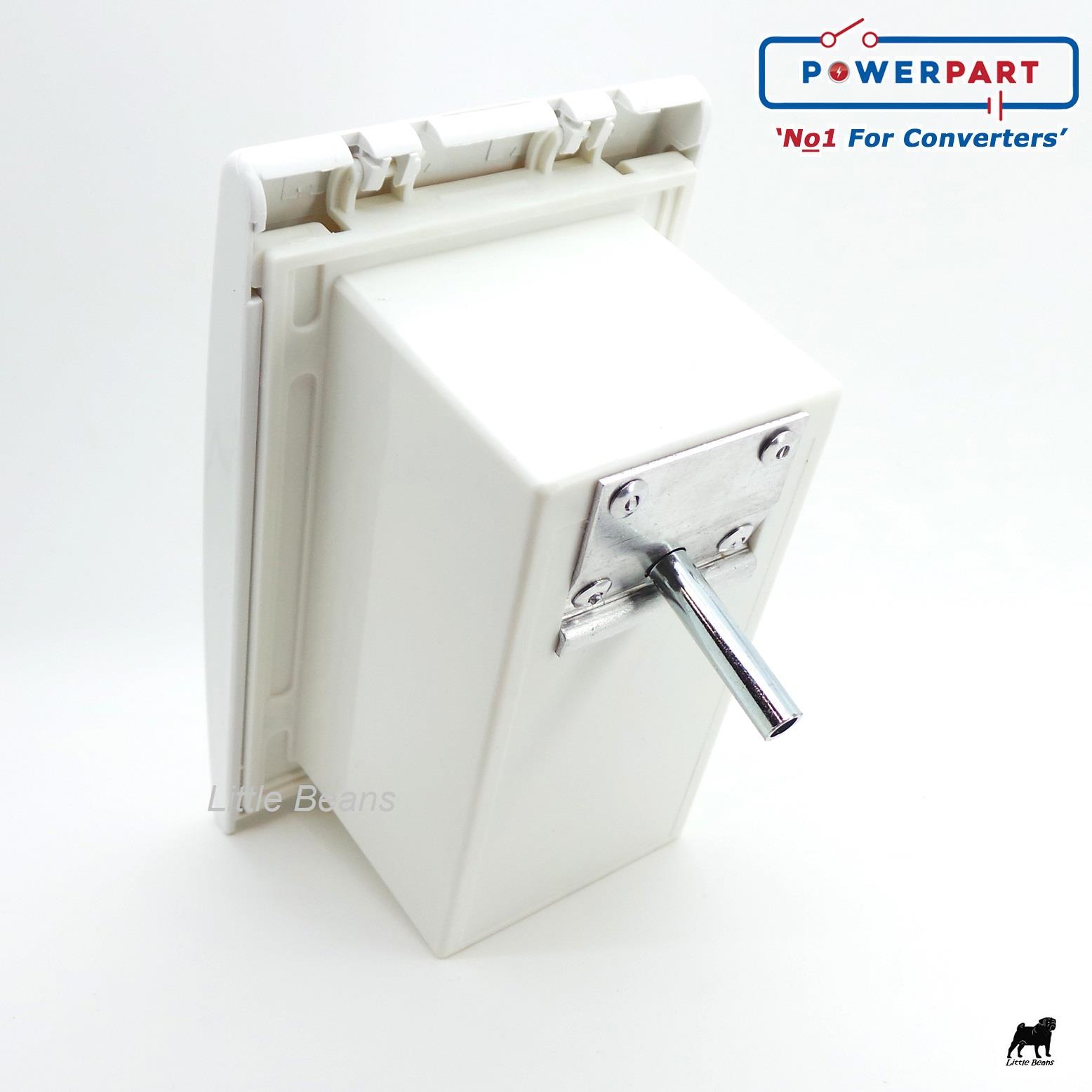 External Gas BBQ Outlet TND Flush Fit White Caravan Motorhome VW Camper ...