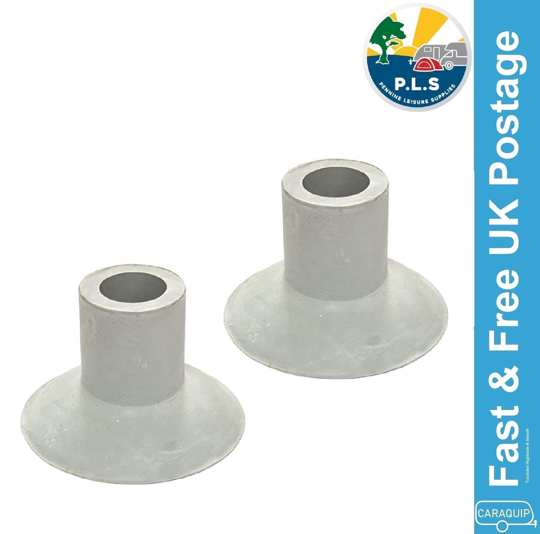 Awning Pole Sucker Rubber 3/4" 19mm Caravan Motorhome Camping Tent x 2 ...