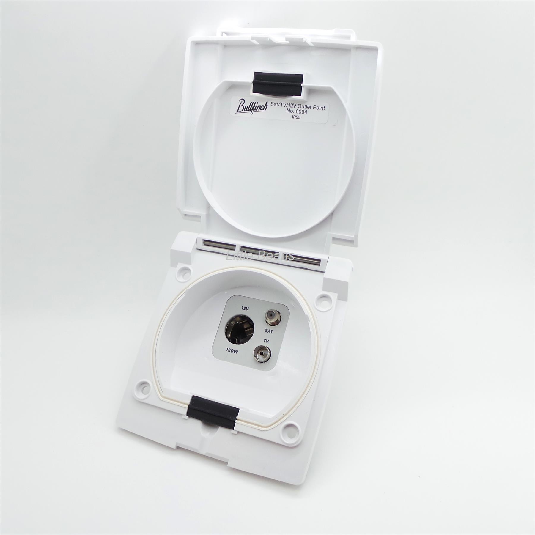 Bullfinch TV, 12v, Satellite External Socket Outlet Caravan Motorhome ...