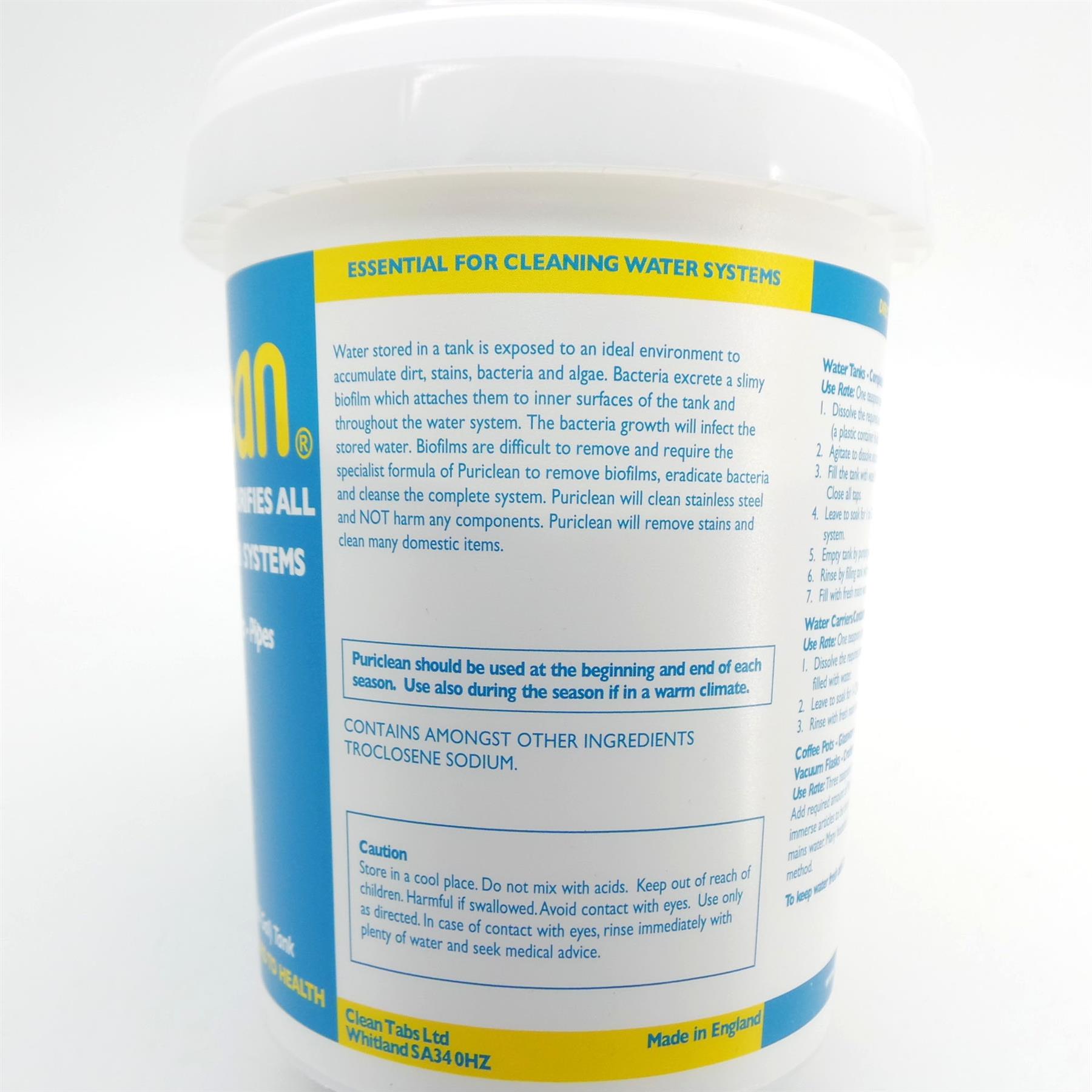 Puriclean 400g Water Purification Treatment Caravan Water System ...